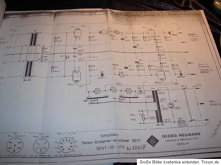 Moving Coil Stereo Input Transformer BV33 for Neumann WV2 or Klangfilm ...