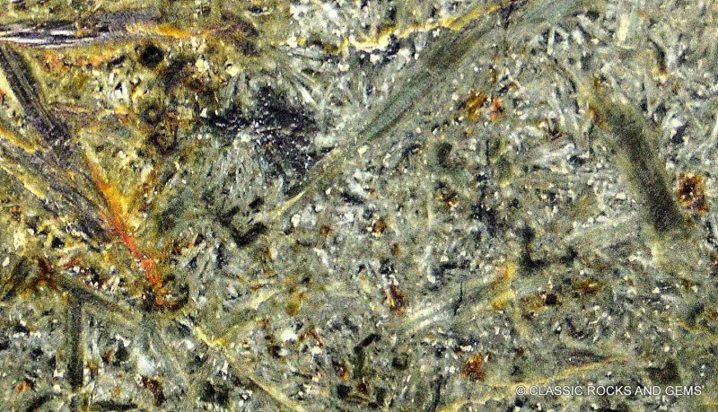 RARE komatiite ULTRAMAFIC Rock Acicular Spinifex komatiit vulcanisches ...