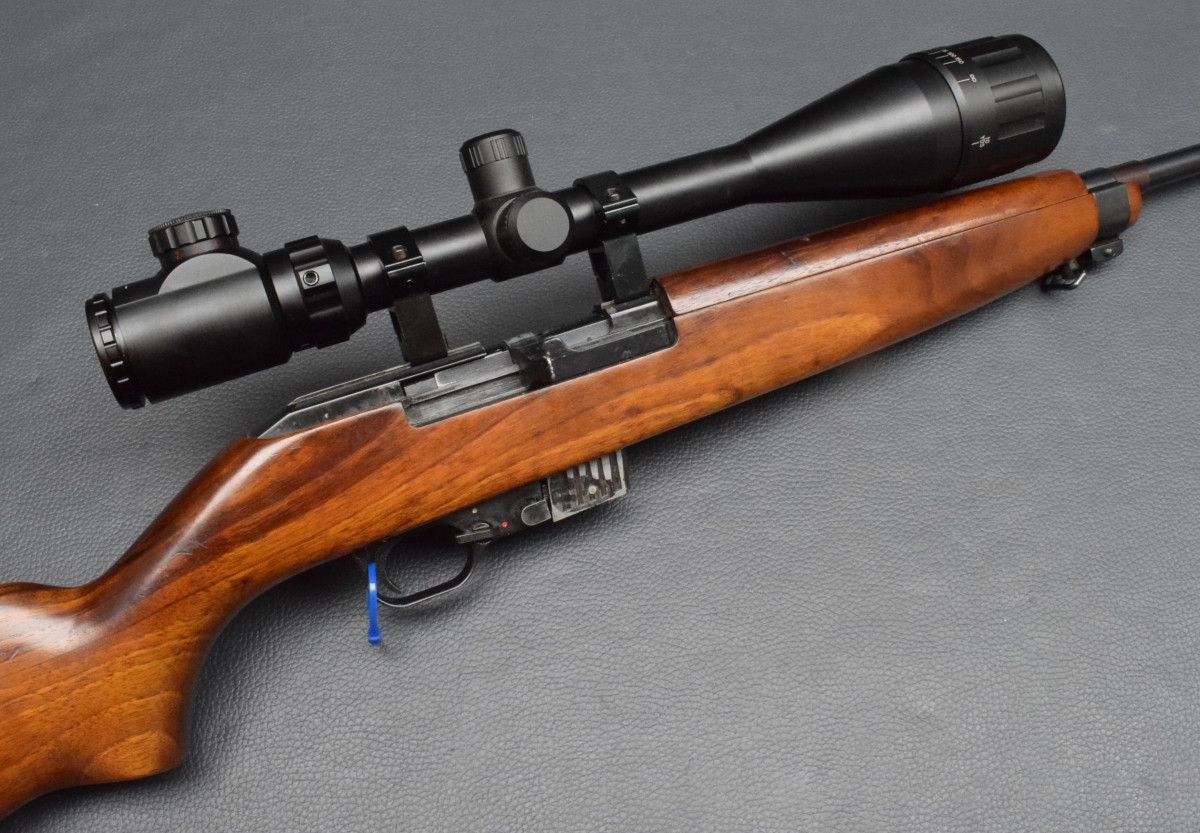 Erma EGM1 Model 22, SL-Büchse, Kaliber 22lfB, 5er Magazin, mit ZF Bushnell 6-24x50 LK, gut - eGun