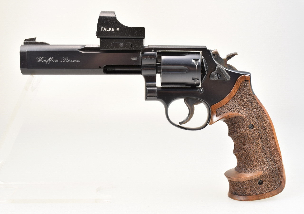 BRUNS / S&W CUSTOM Revolver " PPC 1500 " mit 5,5" Polygonlauf Kal .38 ...