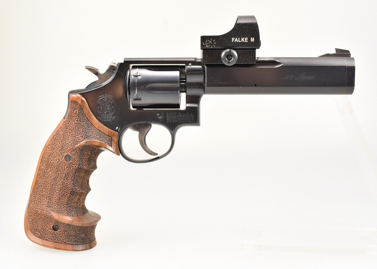 BRUNS / S&W CUSTOM Revolver " PPC 1500 " mit 5,5" Polygonlauf Kal .38 ...