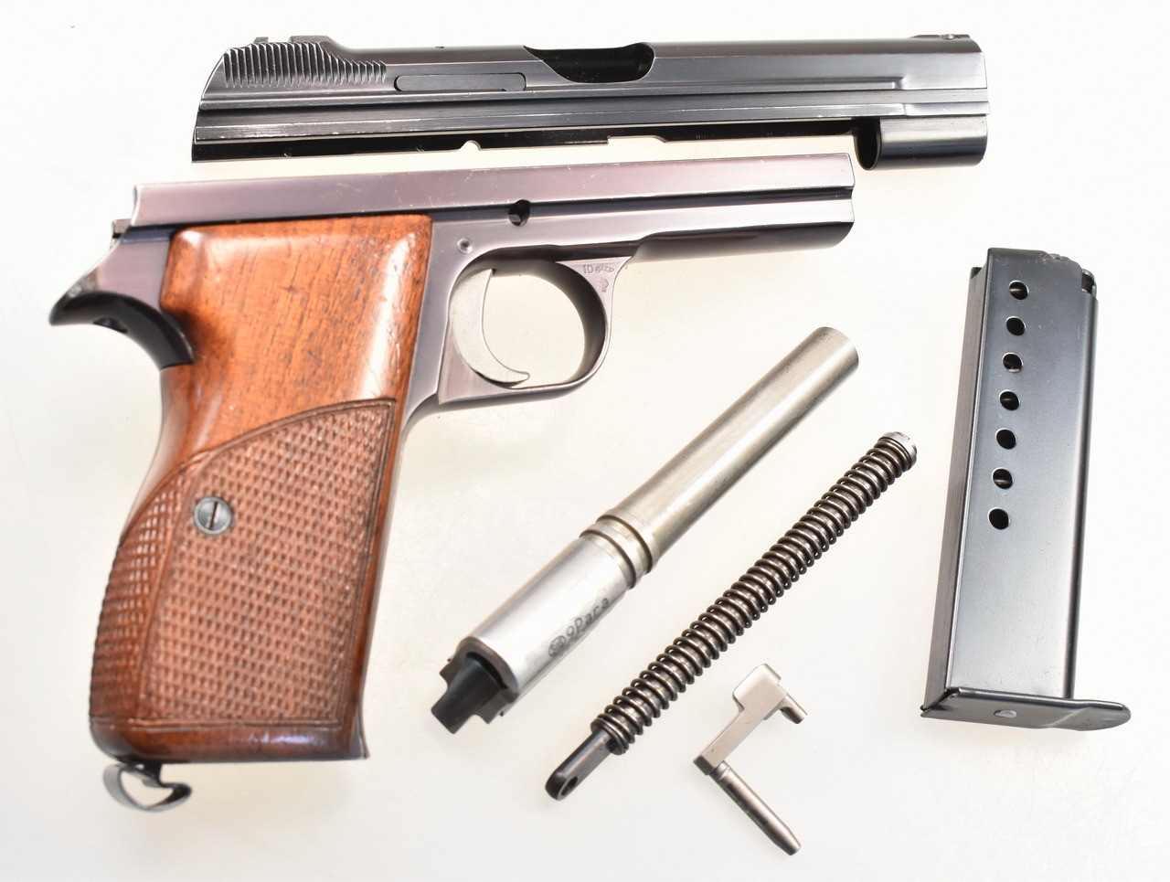 REDUCTA Pistole " SIG P210 " im Kaliber 4mm M20 / 9mm Luger - eGun