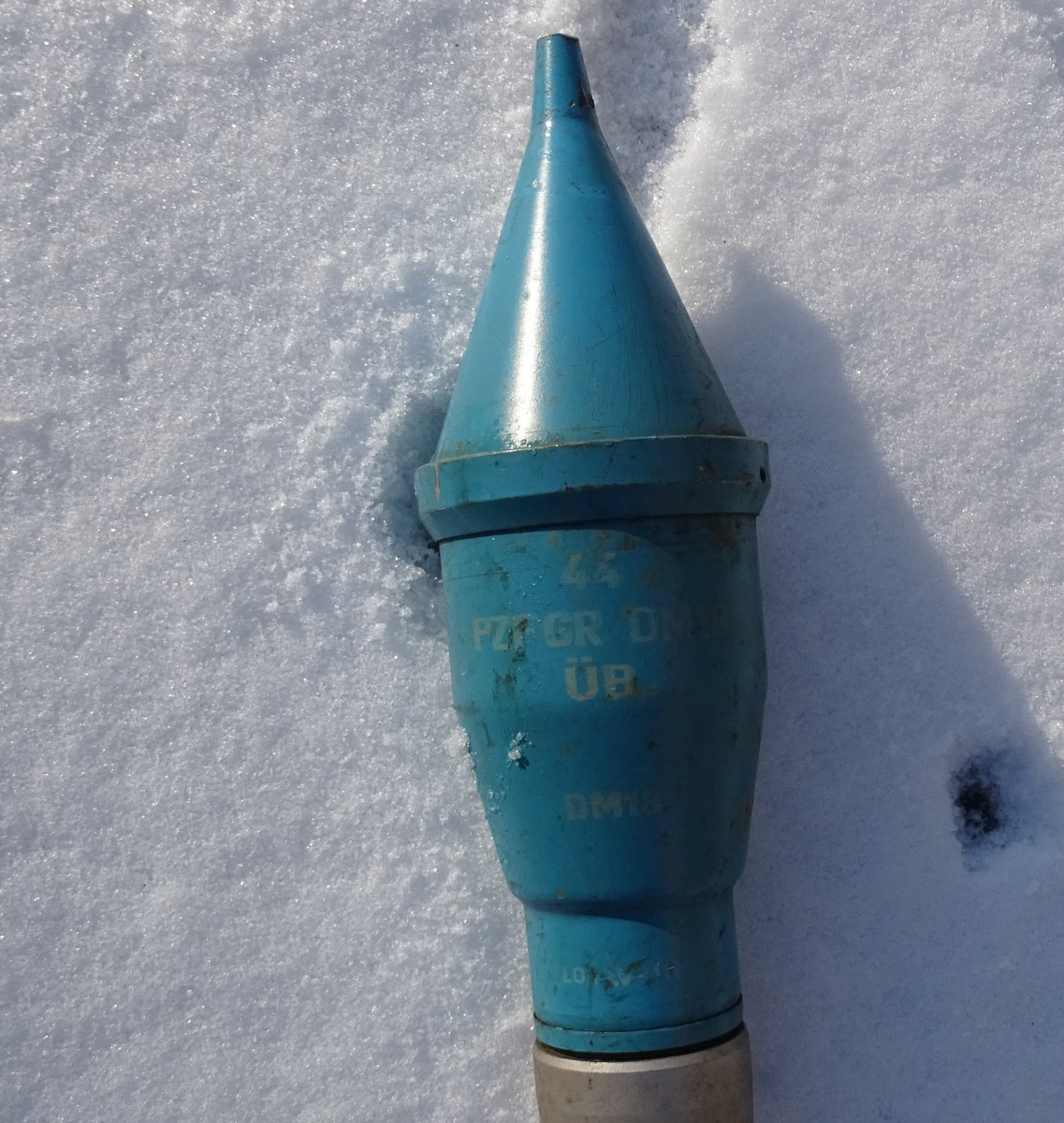 GESCHOß für PANZERFAUST Mod.44 - PZFGR 18 ÜB * orig. für BUNDESWEHR ...