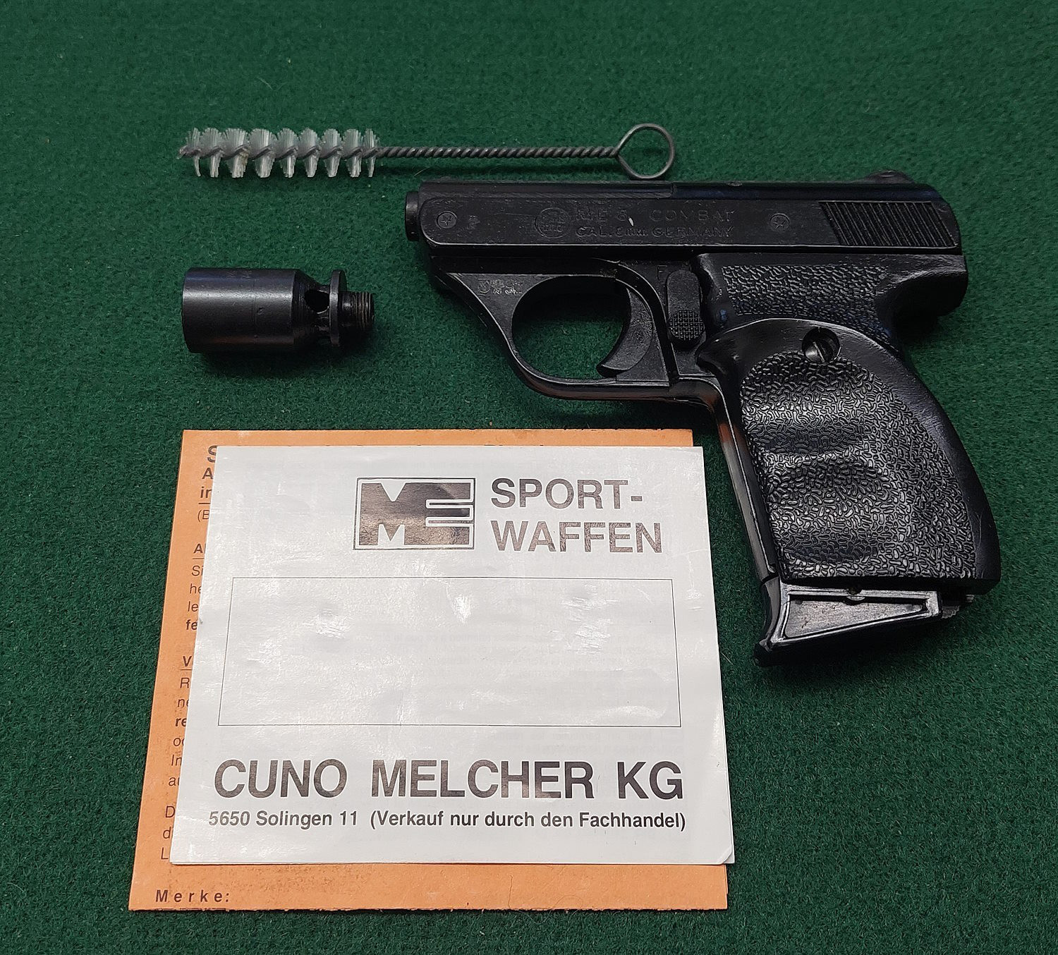 Sammlerstück ME 8 COMBAT cal. 8mm PTB 176/2 Baujahr 1992 inkl ...