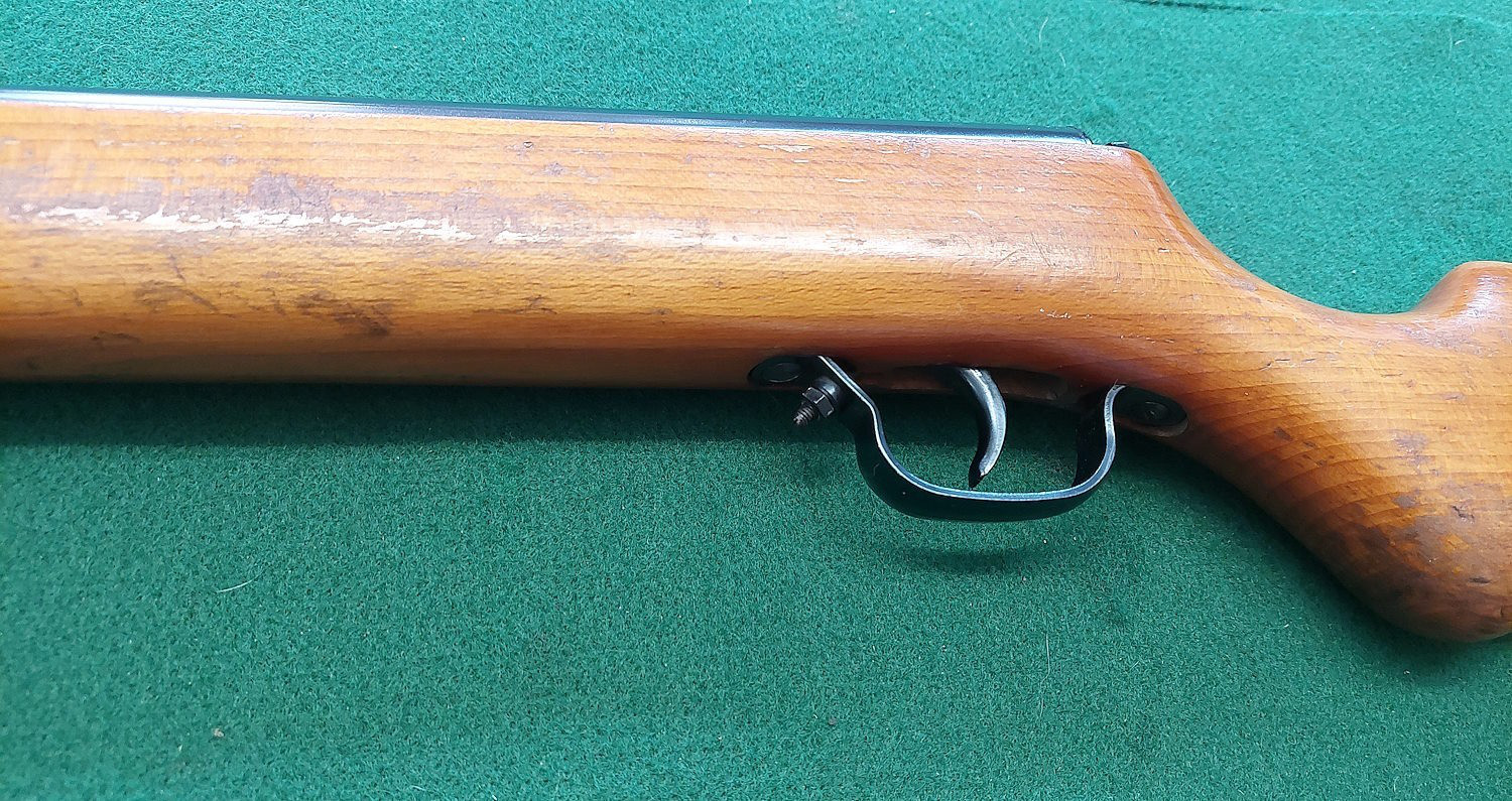 Sammlerstück Haenel Suhl MODELL 303 Kal. 4,5mm Knicklauf Luftgewehr mit Kornschutz! - eGun