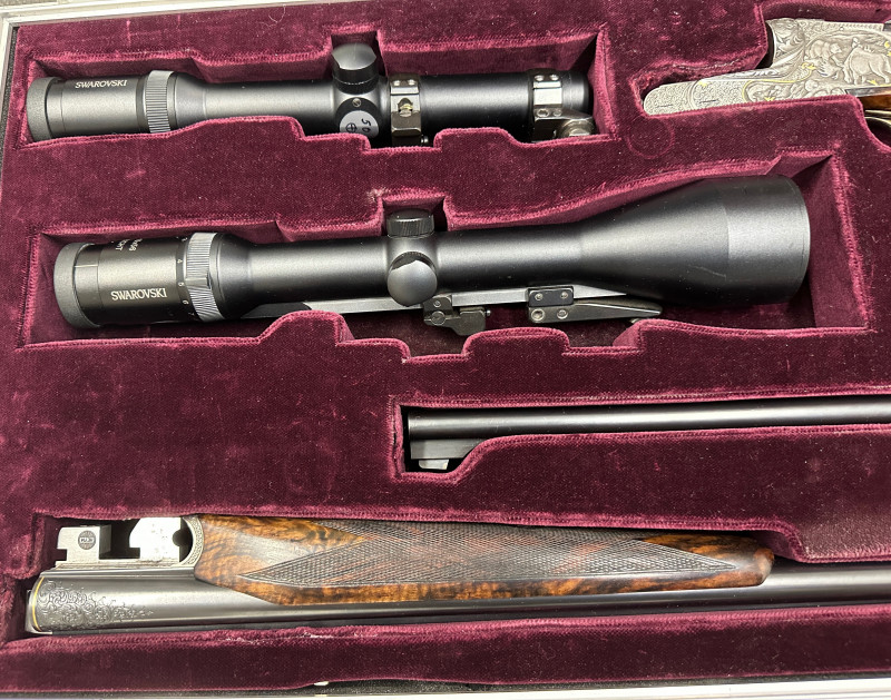 Doppelbüchse HEYM 88B Ansonsystem 9,3x74R mit WL 20/76 2x Swarovski mit ...