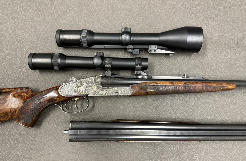 Doppelbüchse HEYM 88B Ansonsystem 9,3x74R mit WL 20/76 2x Swarovski mit ...
